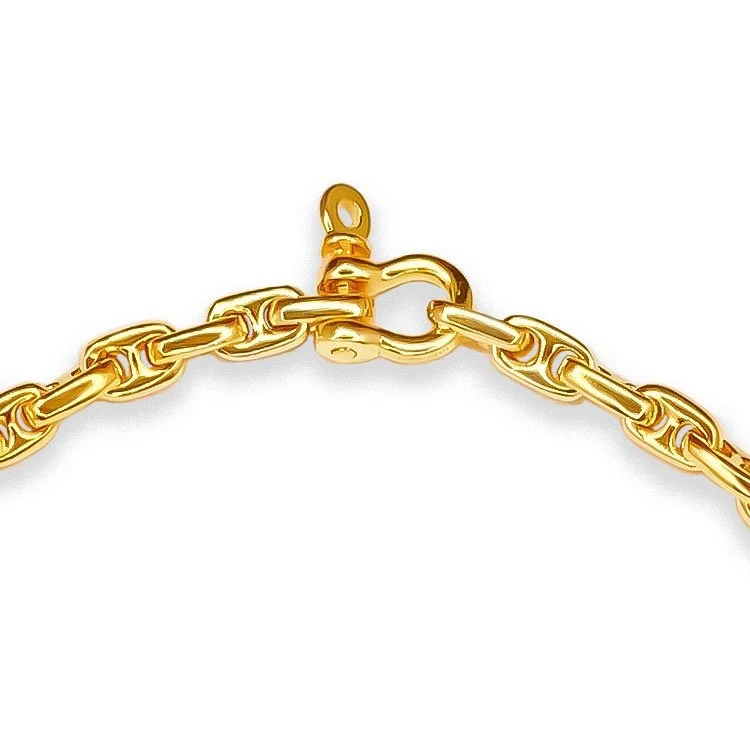 Anchor Chain Necklace - Anchor Chain Necklace Gold - Aumaris Gold ...