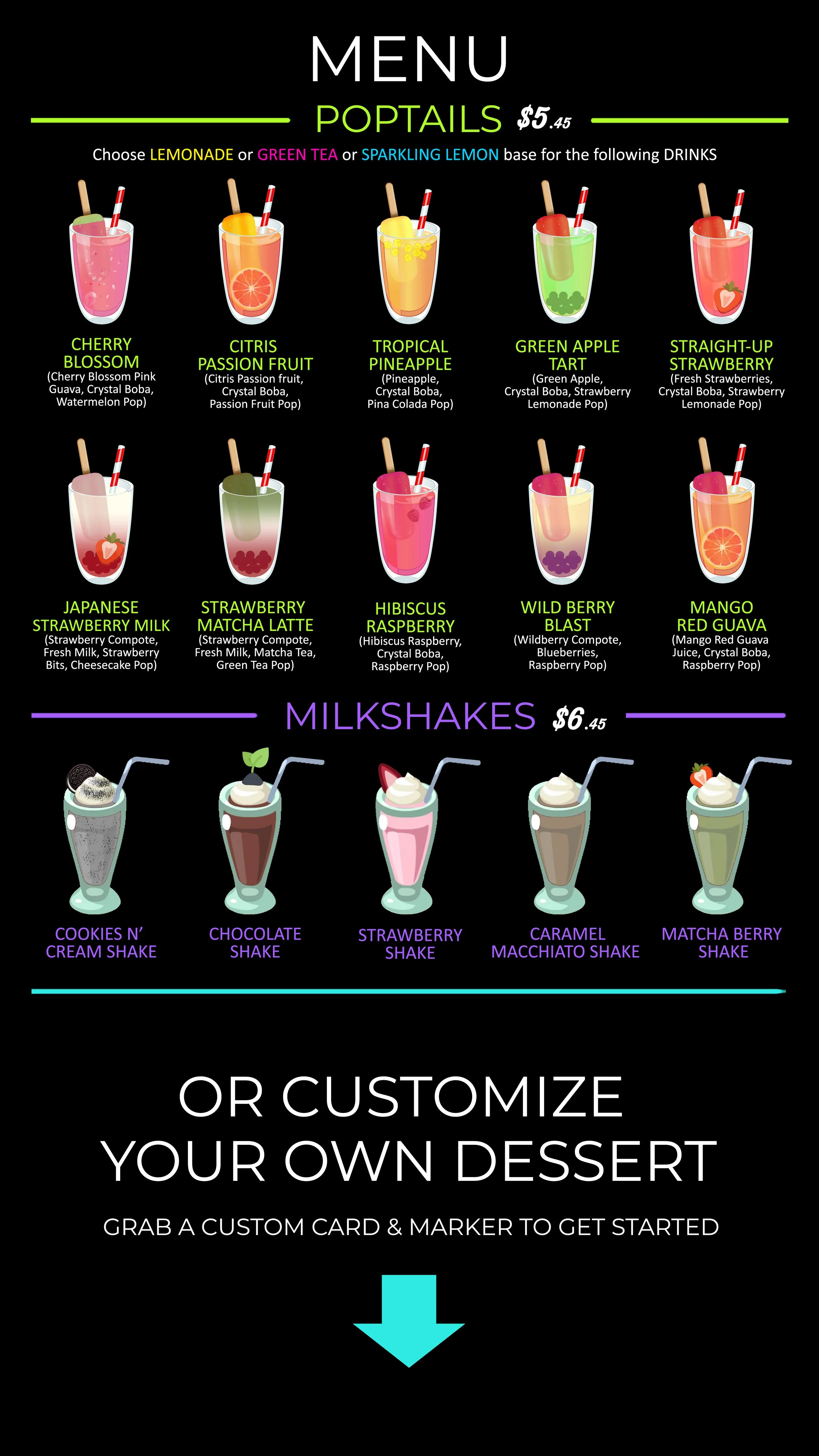 Flavor Menu — Popfancy Pops