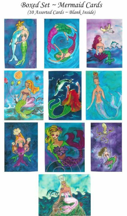 Mermaid Cards - Boxed Set of 10 Assorted Cards — Kathy Crabbe