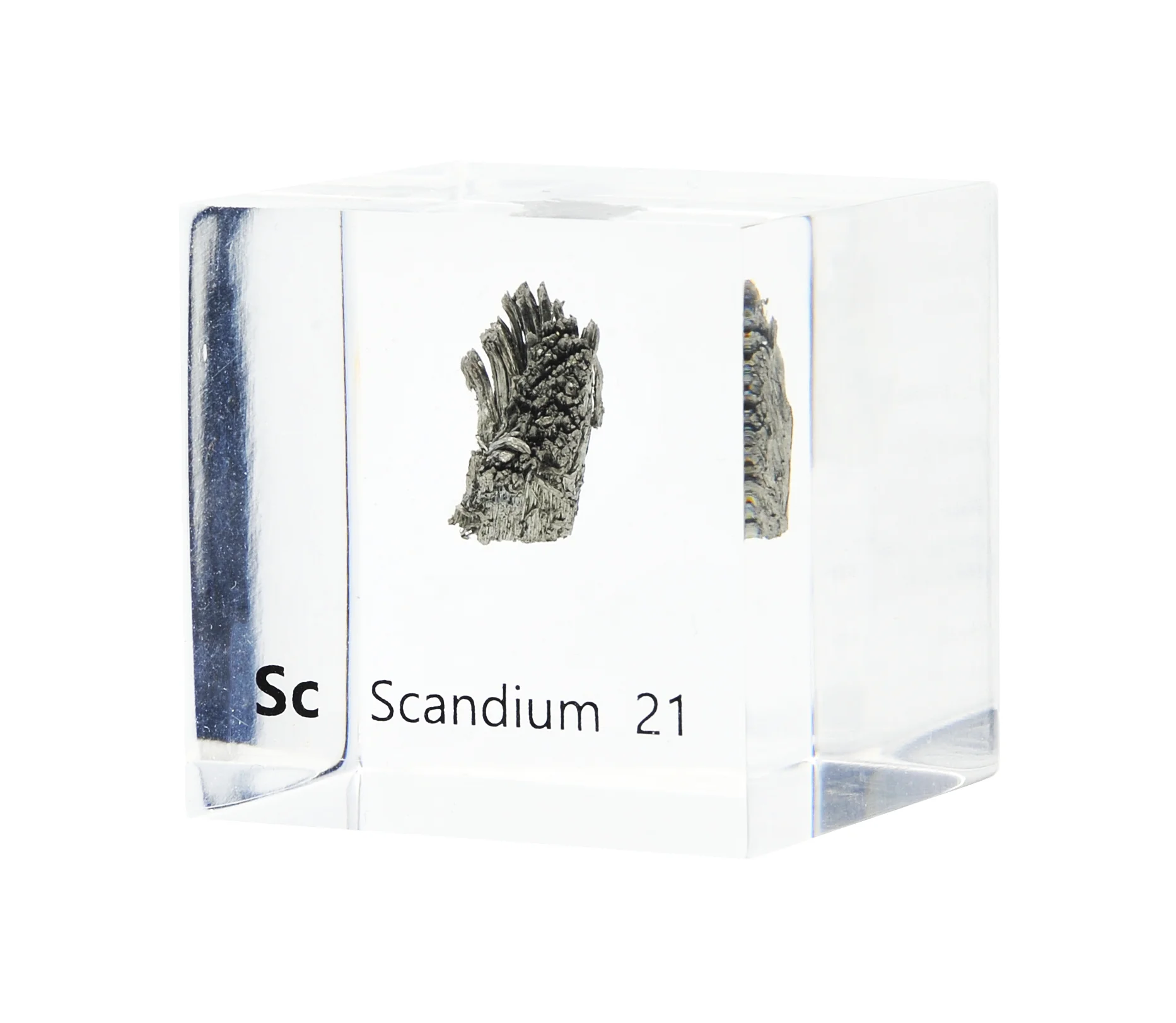 Scandium 50mm Lucite Cube — Luciteria
