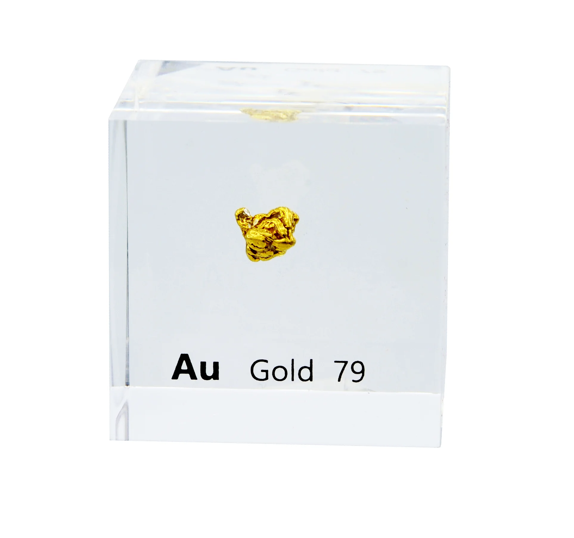 Gold 50mm Lucite Cube — Luciteria