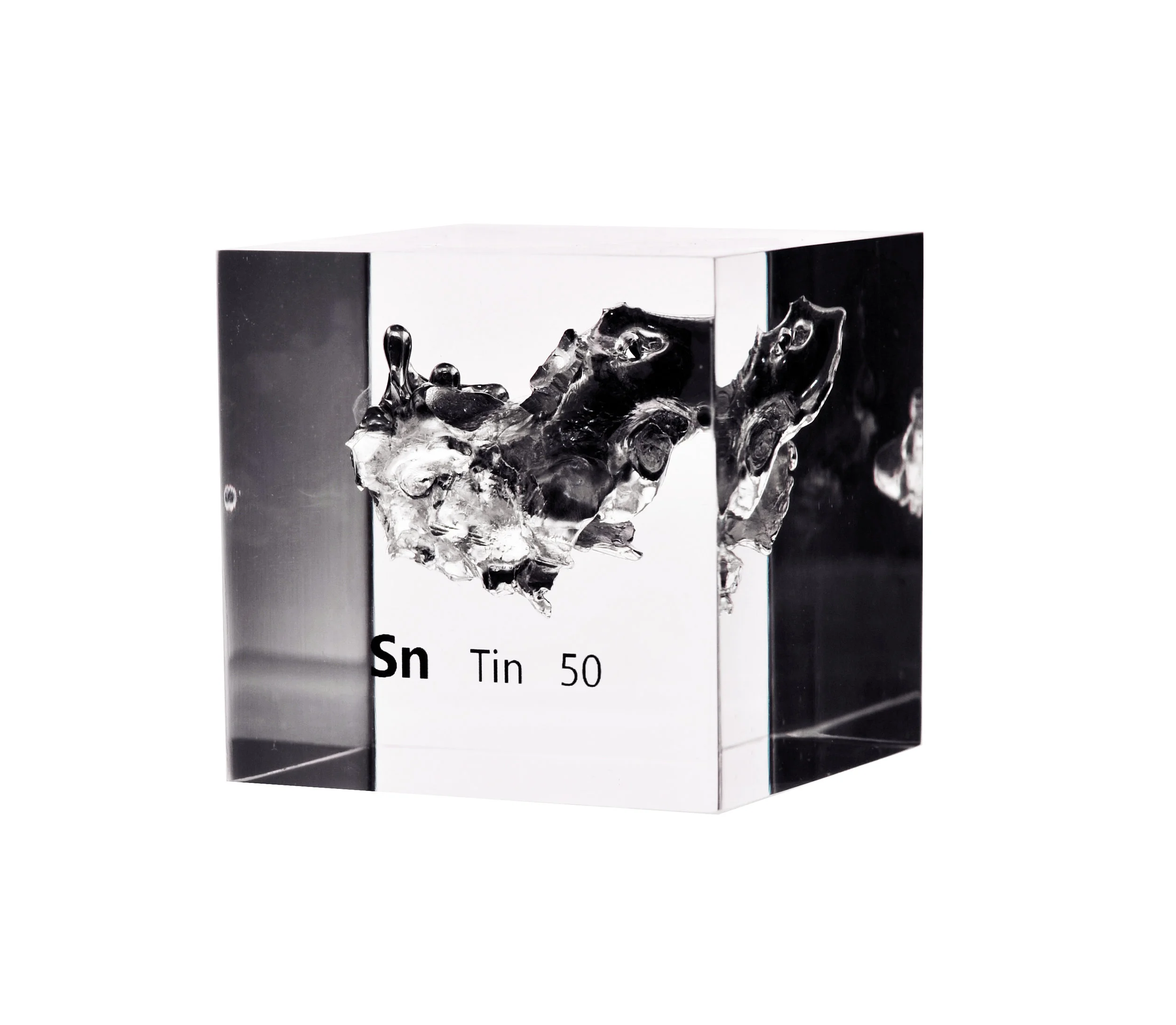 Tin 50mm Lucite Cube — Luciteria