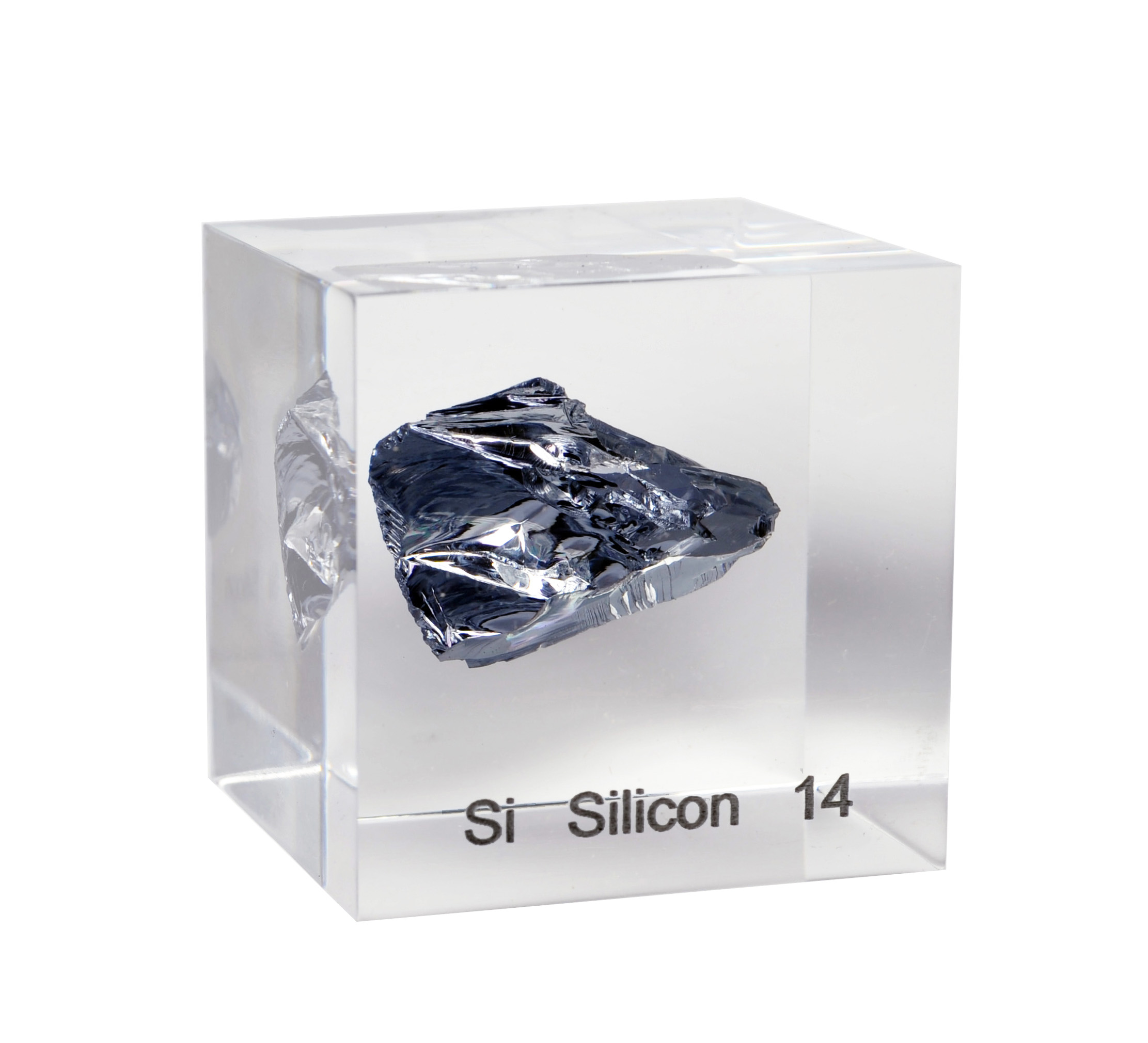 Silicon 50mm Lucite Cube — Luciteria