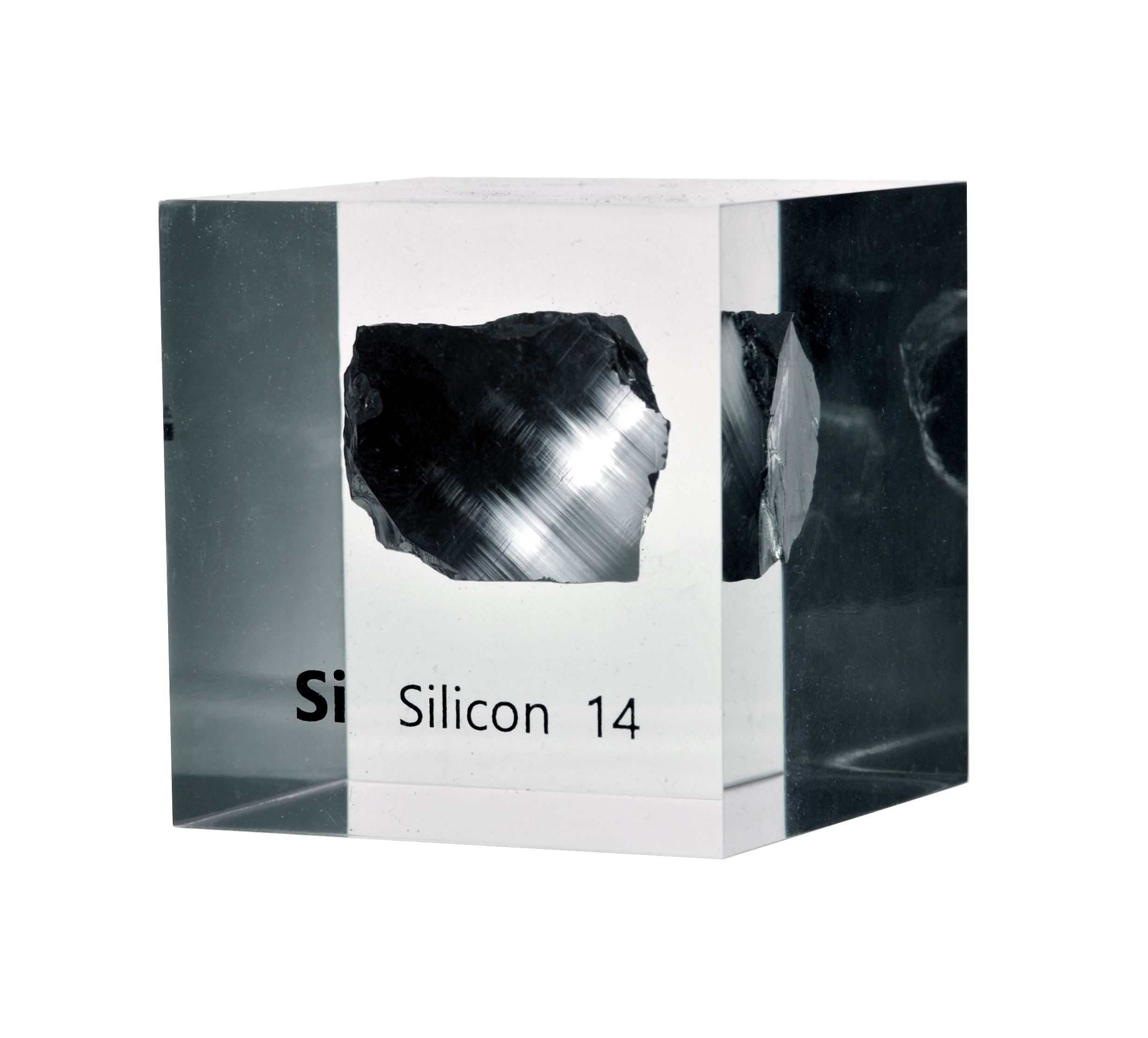 Silicon 50mm Lucite Cube — Luciteria