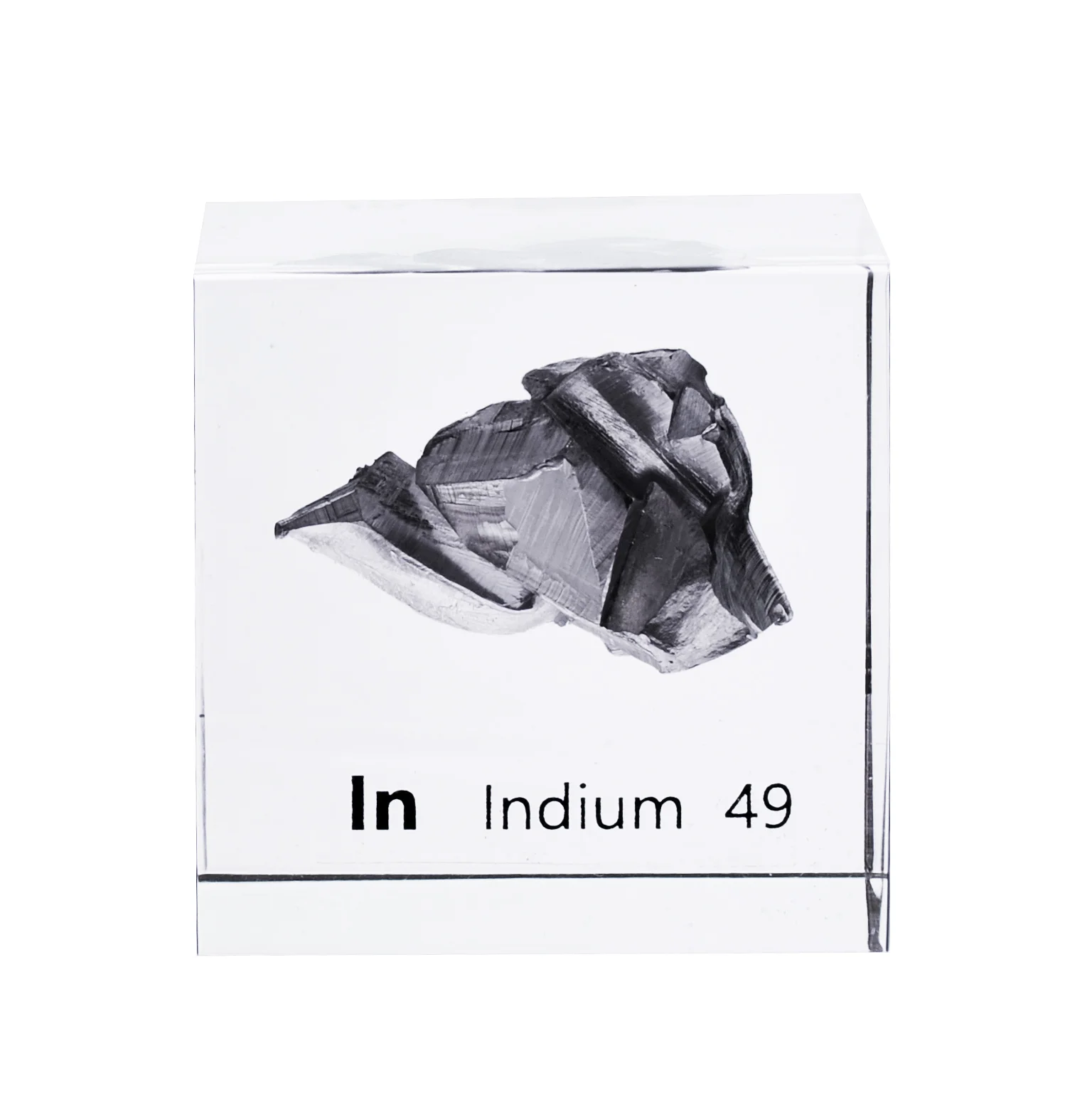 Indium 50mm Lucite Cube — Luciteria