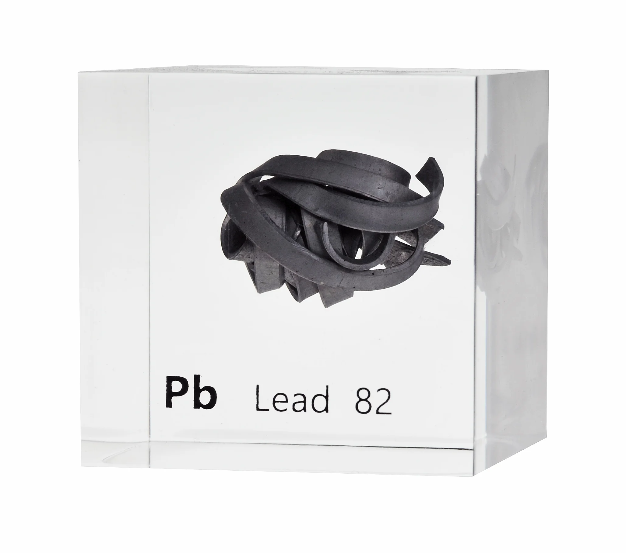 Lead 50mm Lucite Cube — Luciteria