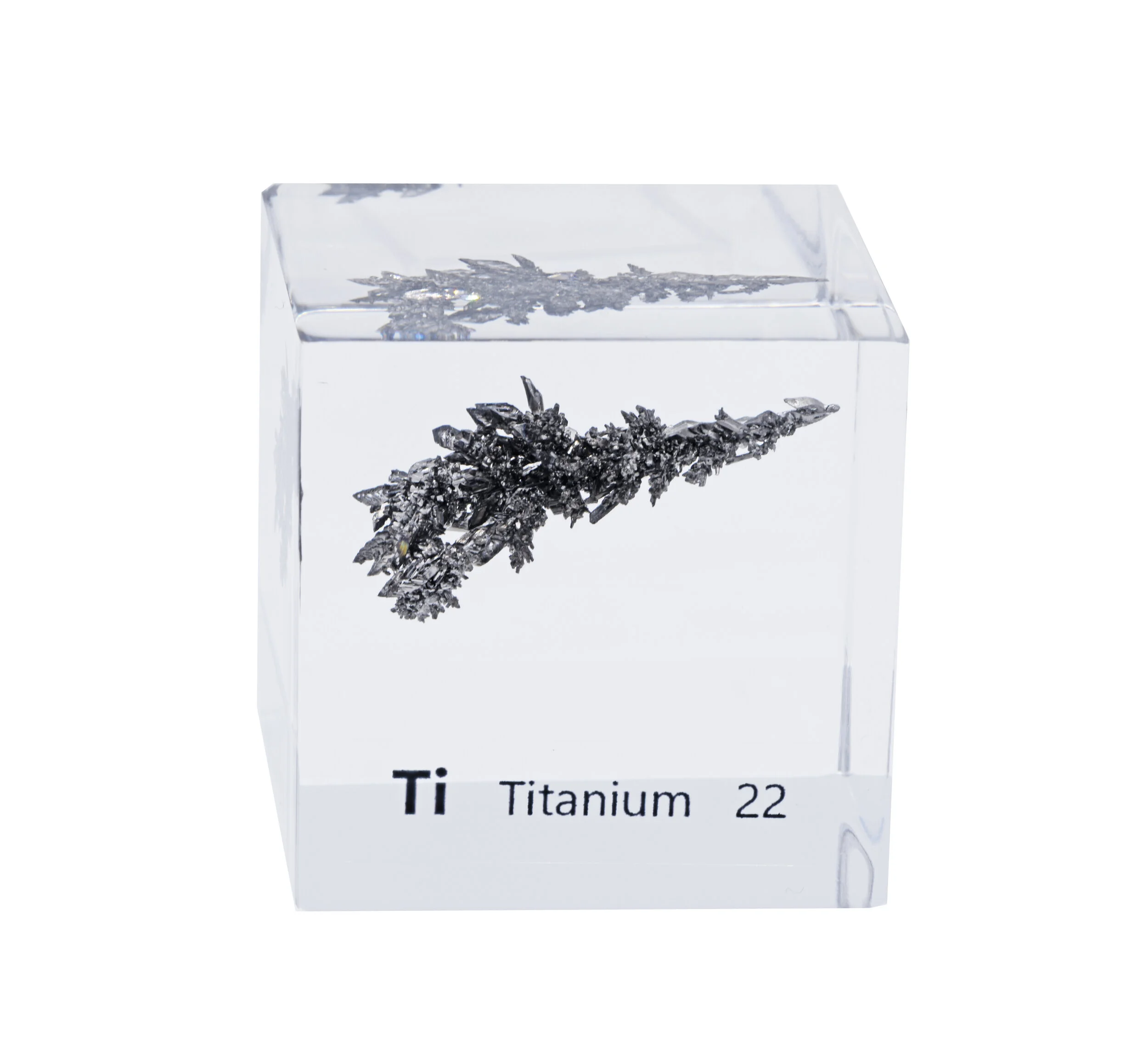 Titanium 50mm Lucite Cube — Luciteria