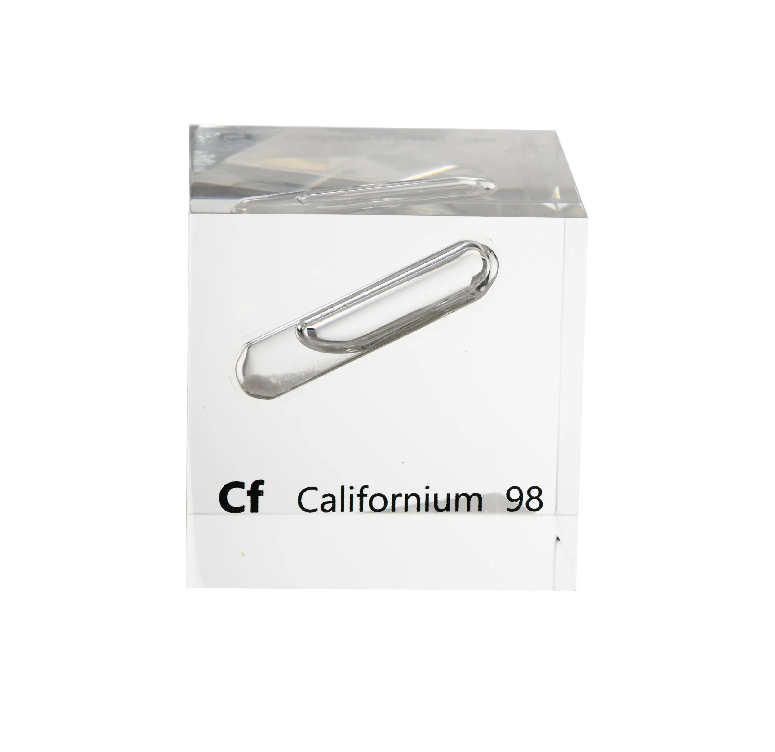 Californium 50mm Lucite Cube — Luciteria