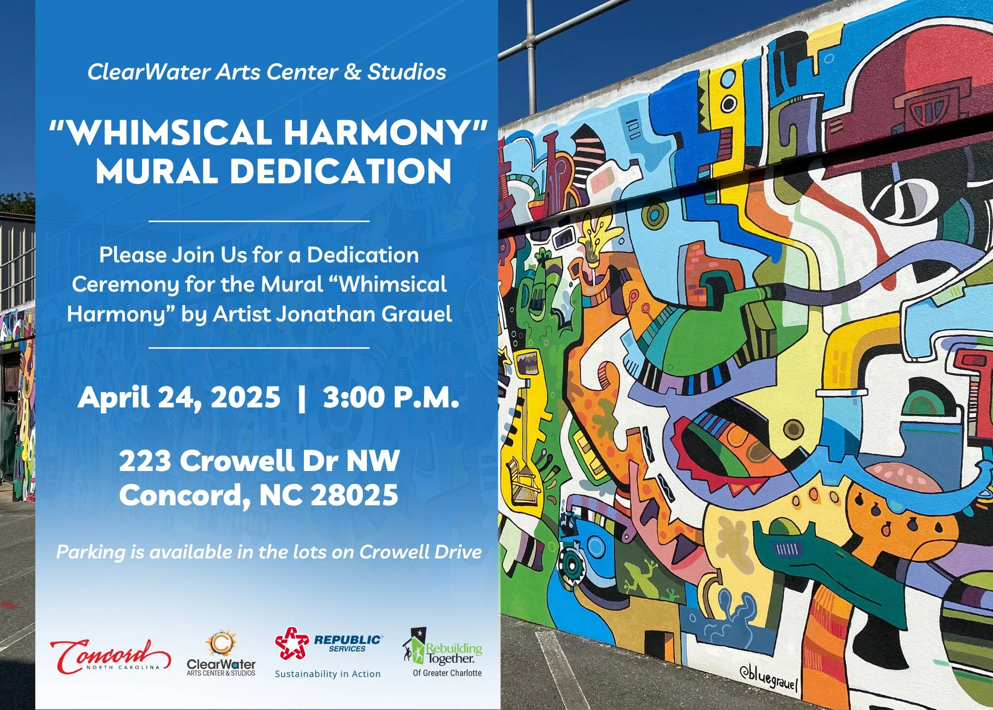 DEDICATION EVENT: 'Whimsical Harmony' MURAL by Jonathan Grauel ...