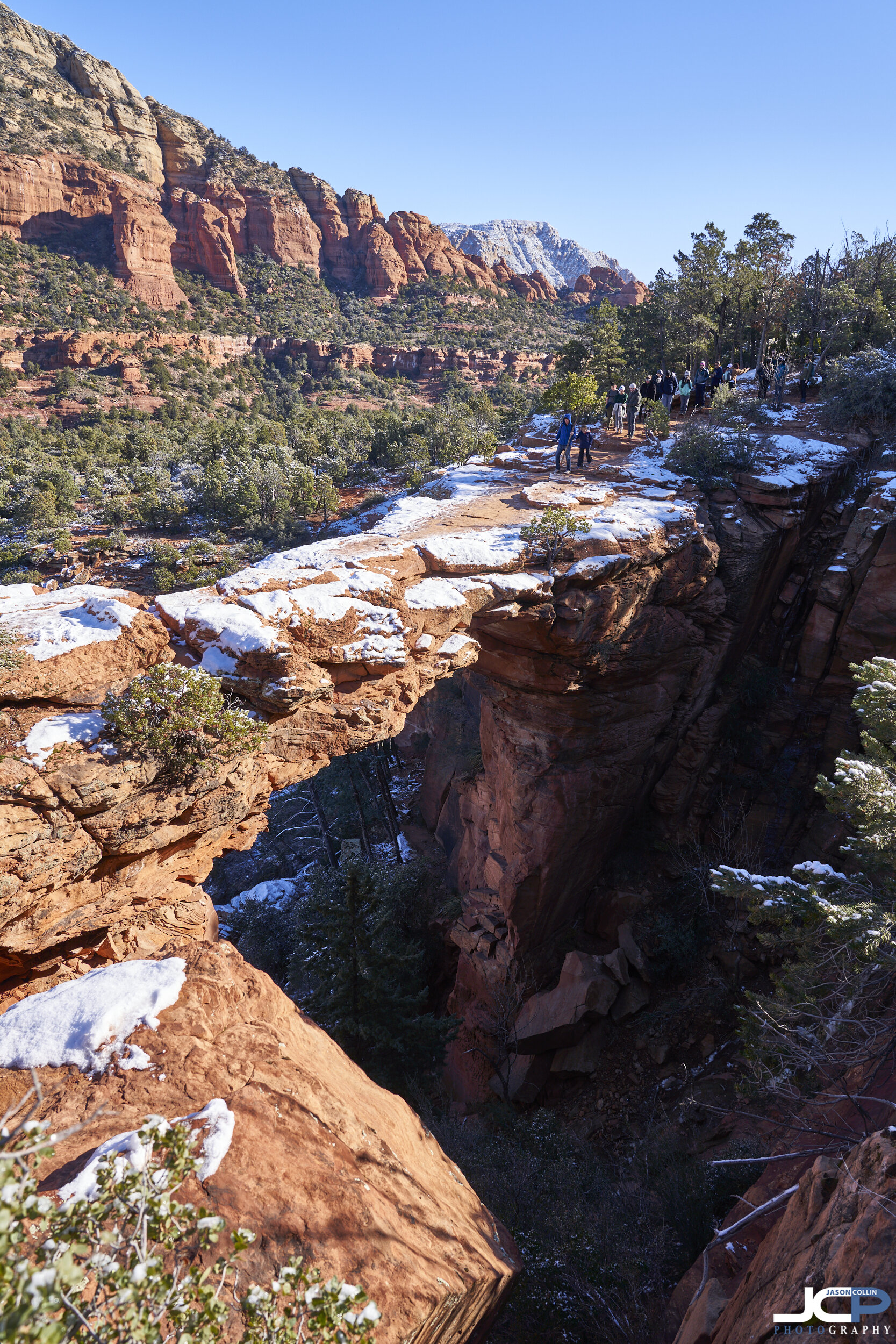 Walking across Devil's Bridge in Sedona Arizona — Jason Collin Photography
