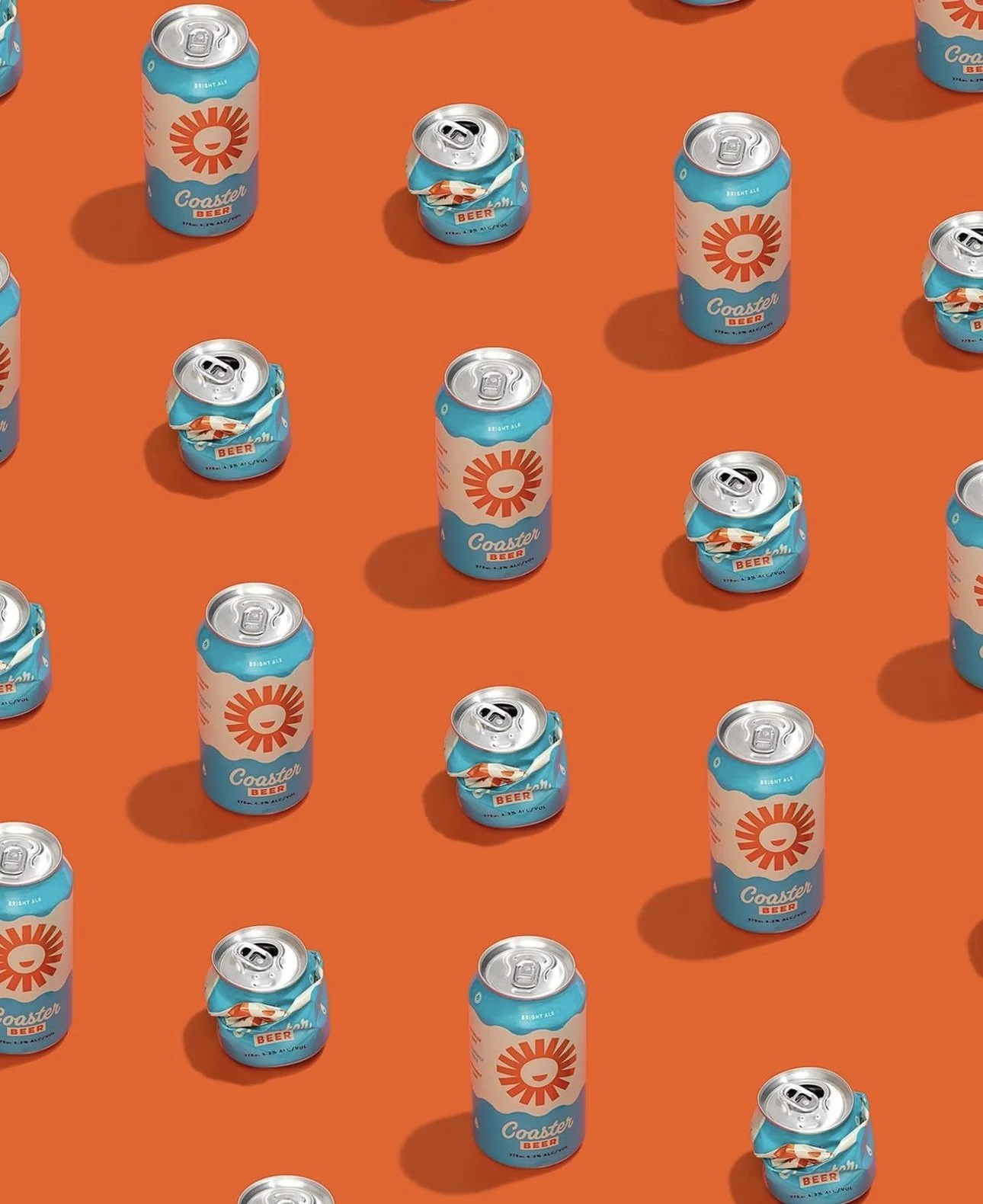 Coaster from KAIJU! Beer with a Mikey Burton Summertime Flair — Scott Hull
