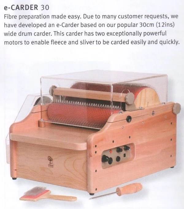 Ashford e Carder - Electric Drum Carder - Fiber to Yarn