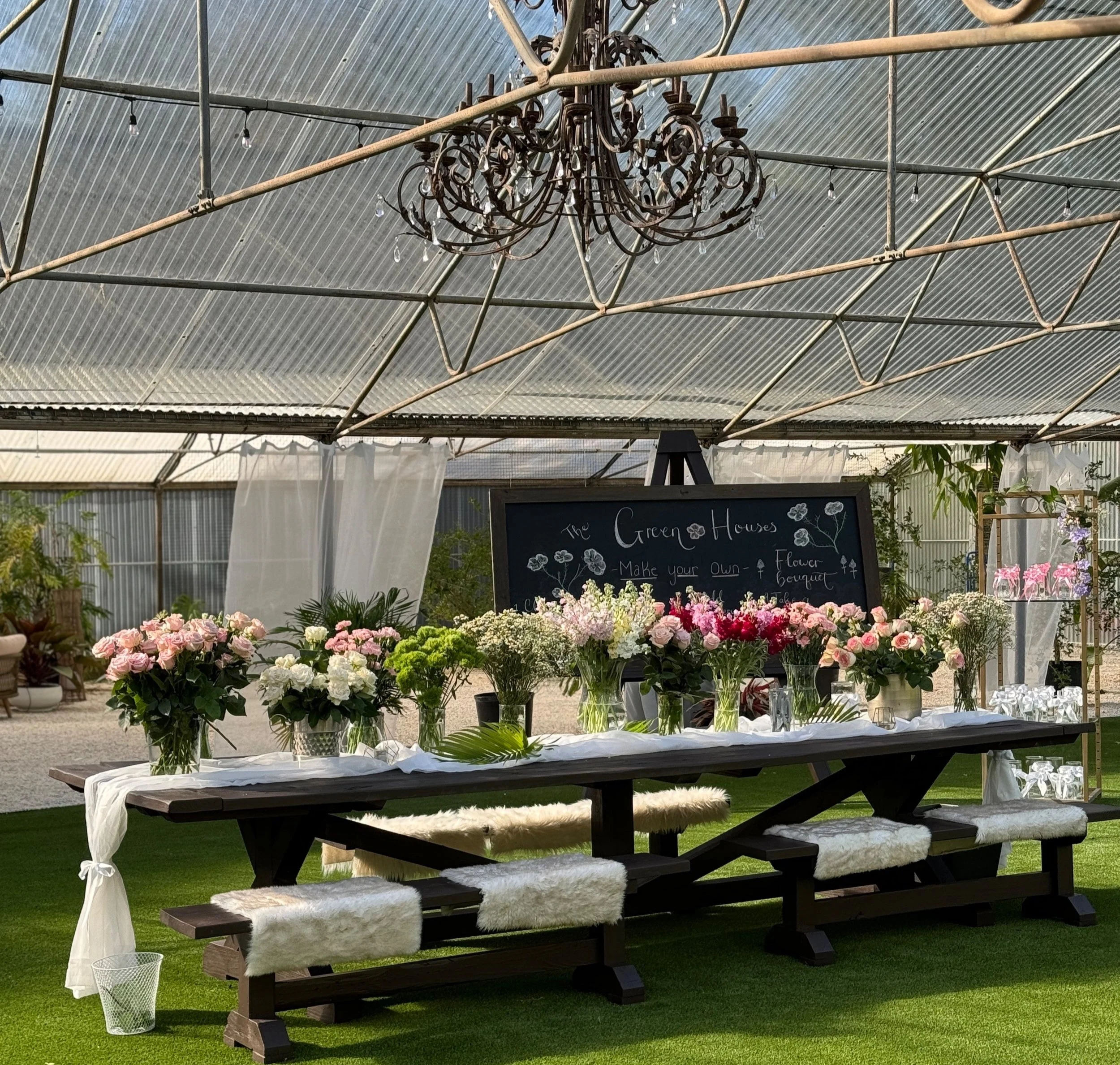 Green House Venue — Tampa Greenhouses at Fallen Oak Farms