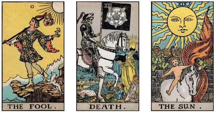 Light as a Feather: Exploring The Fool, Death & The Sun — Spiral Sea Tarot