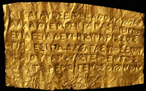 The Ancient Greeks Created Golden Passports to Paradise | Engraved ...