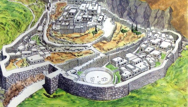Mycenae: The mythical kingdom of the Lions from above