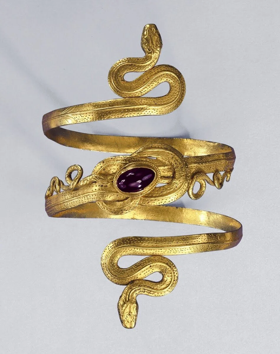 The Rare Hellenistic Snake Bracelet with Herakles Knot