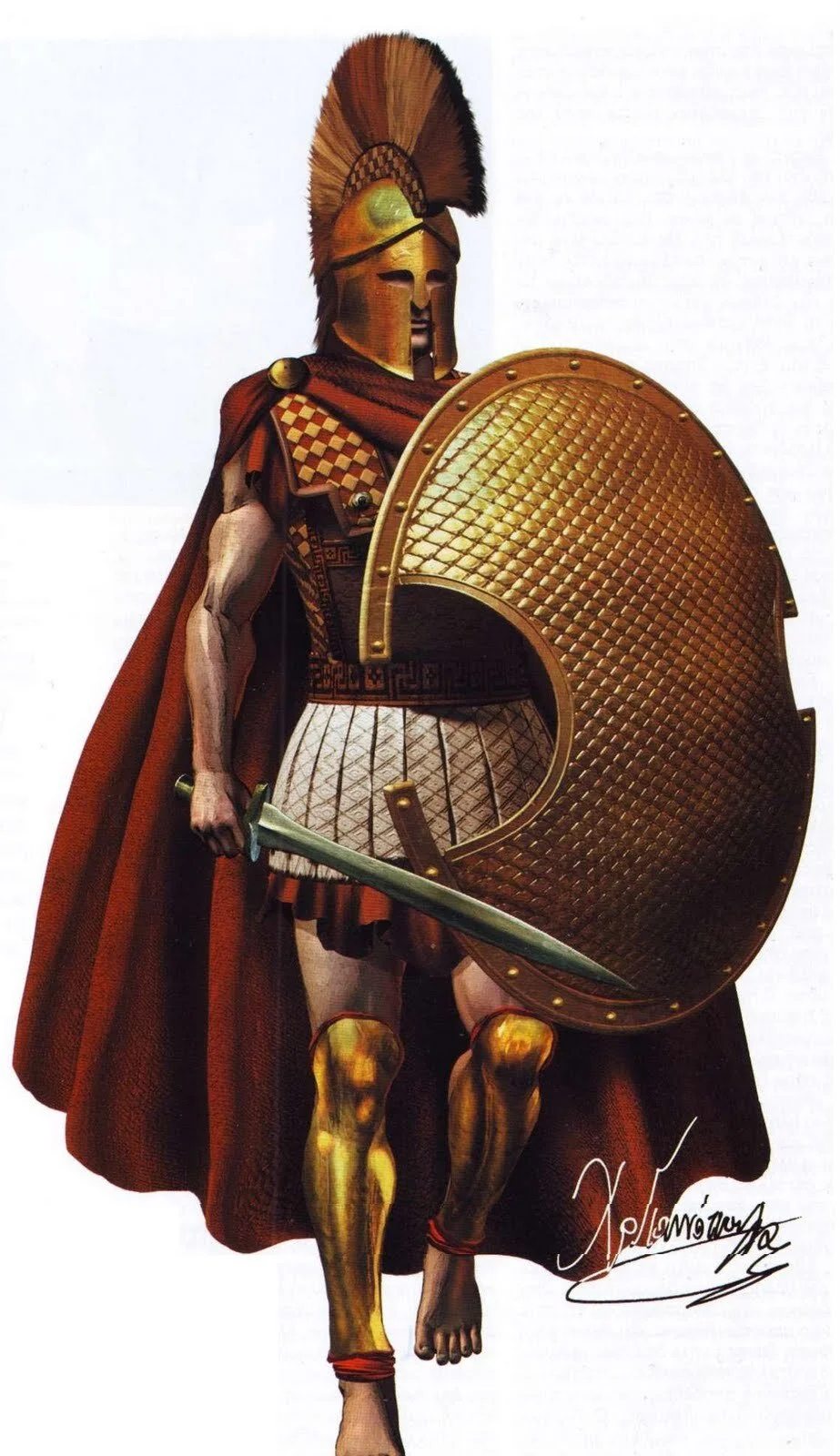 10 Military uniforms of ancient Greek warriors