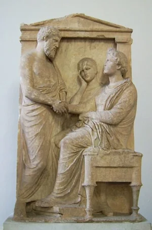The first handshake dates to 5th century B.C. Greece, as way to prove ...