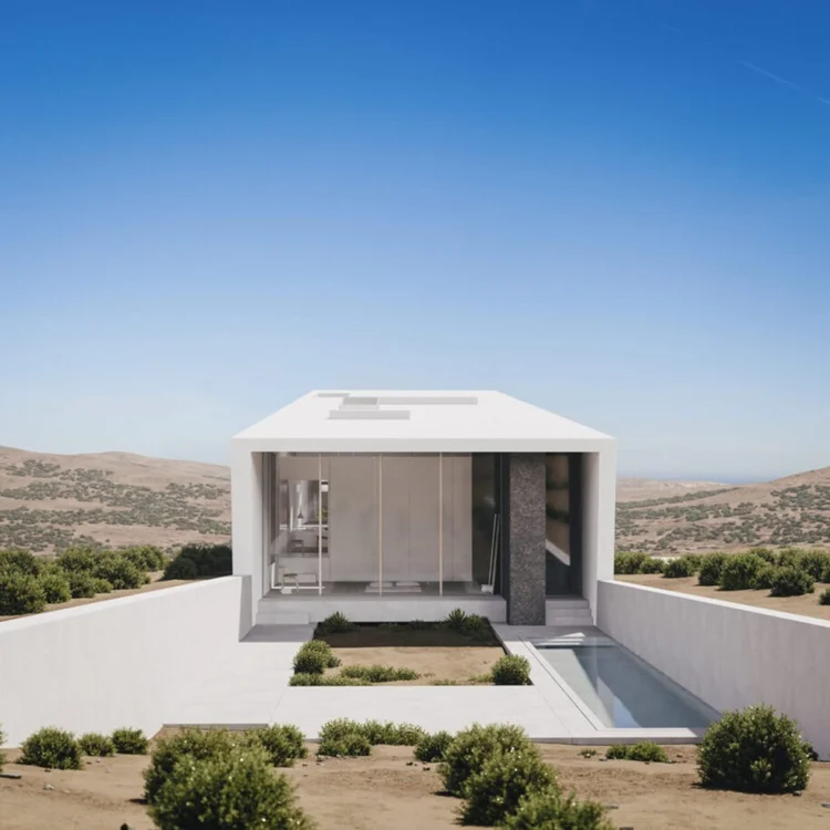 "Unexpected" Greek house seems to have "sprouted" from the ground