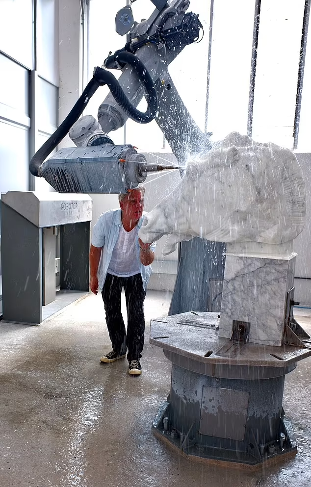 A robot carved the head of Selene's Stallion from Parthenon sculptures