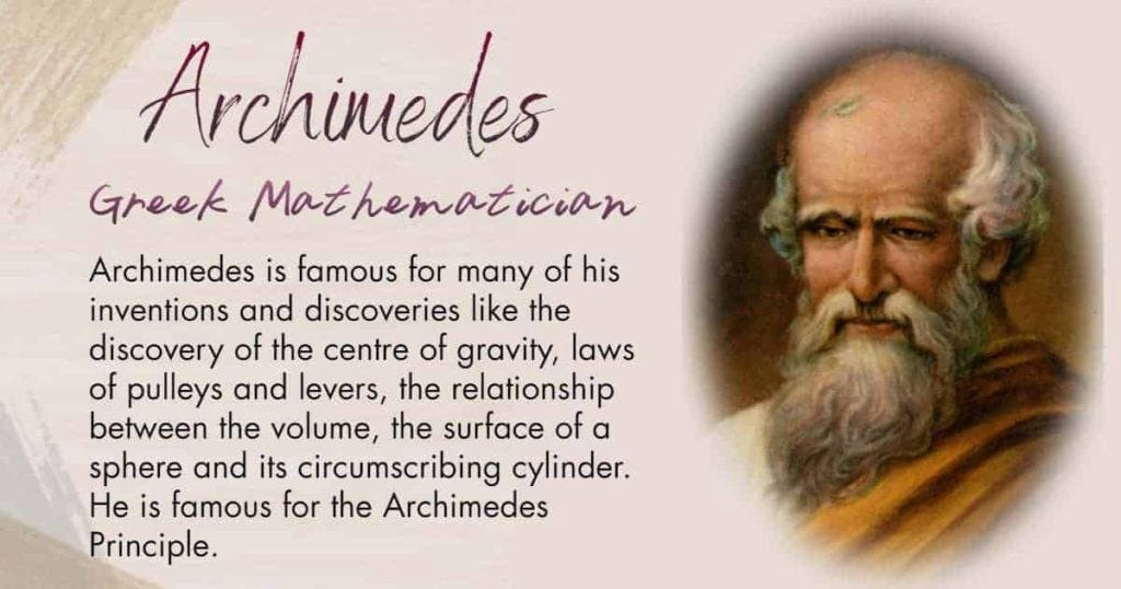 The Contributions of Archimedes to Science