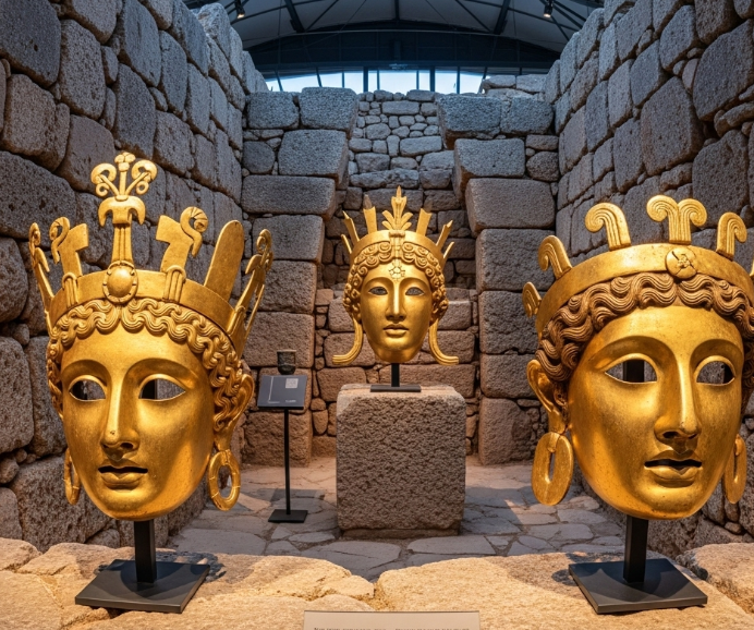 Gold Masks of Mycenae: Symbols of Power and Royalty