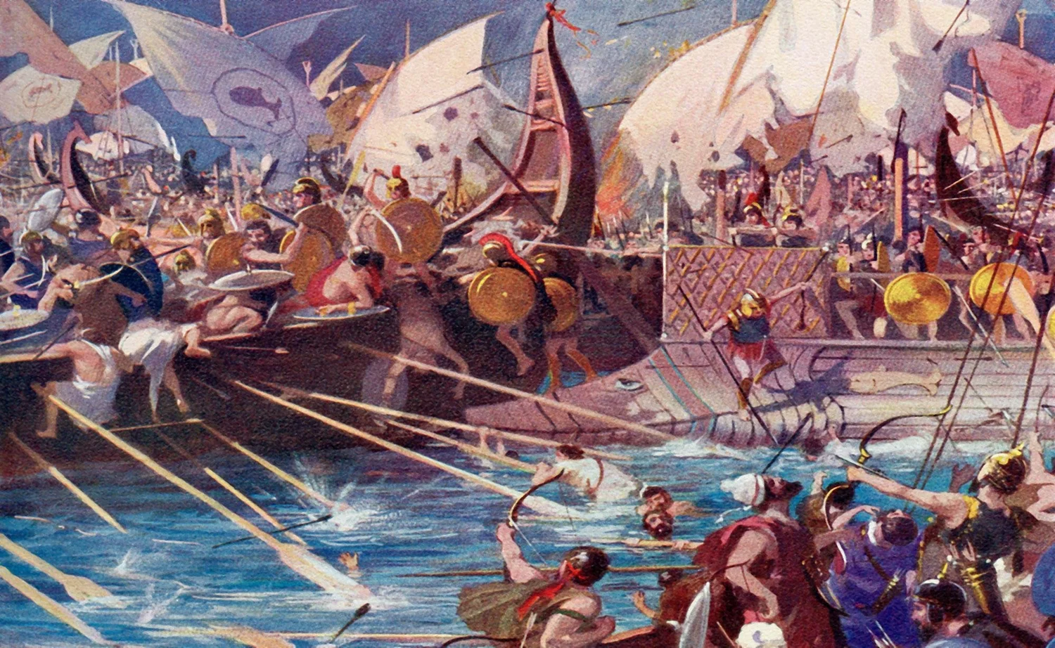 The Epic Naval War: Ancient Greeks vs. Persians - A Historic Clash Unveiled