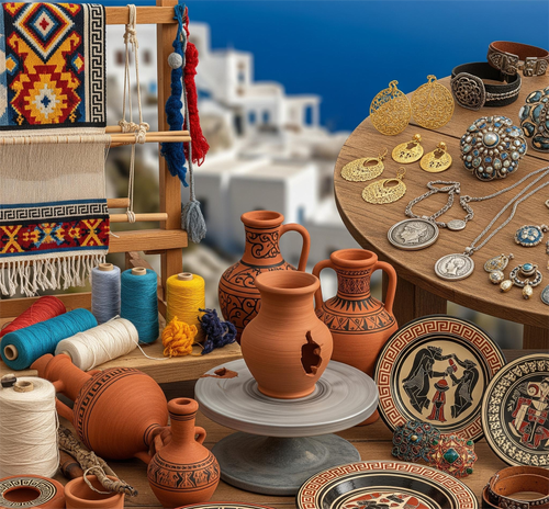 Greek Handcrafts: Pottery, Weaving, and Jewelry