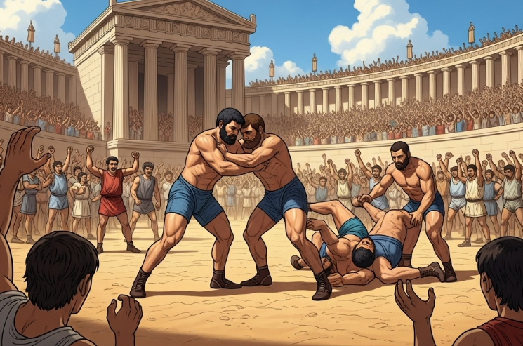 Greek Wrestling: Techniques and Tournaments of the Ancient Arena
