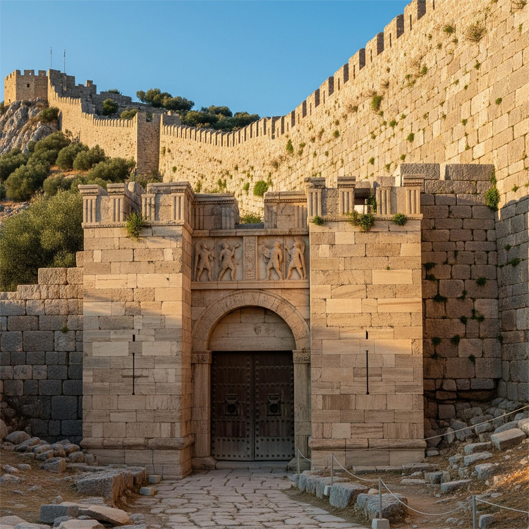 Greek Fortifications: Defensive Walls and Gates