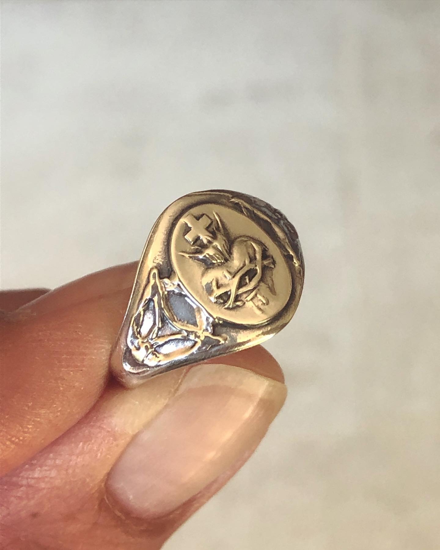 Catholic rings, modern layering rings, and sacramentals. — Unique ...