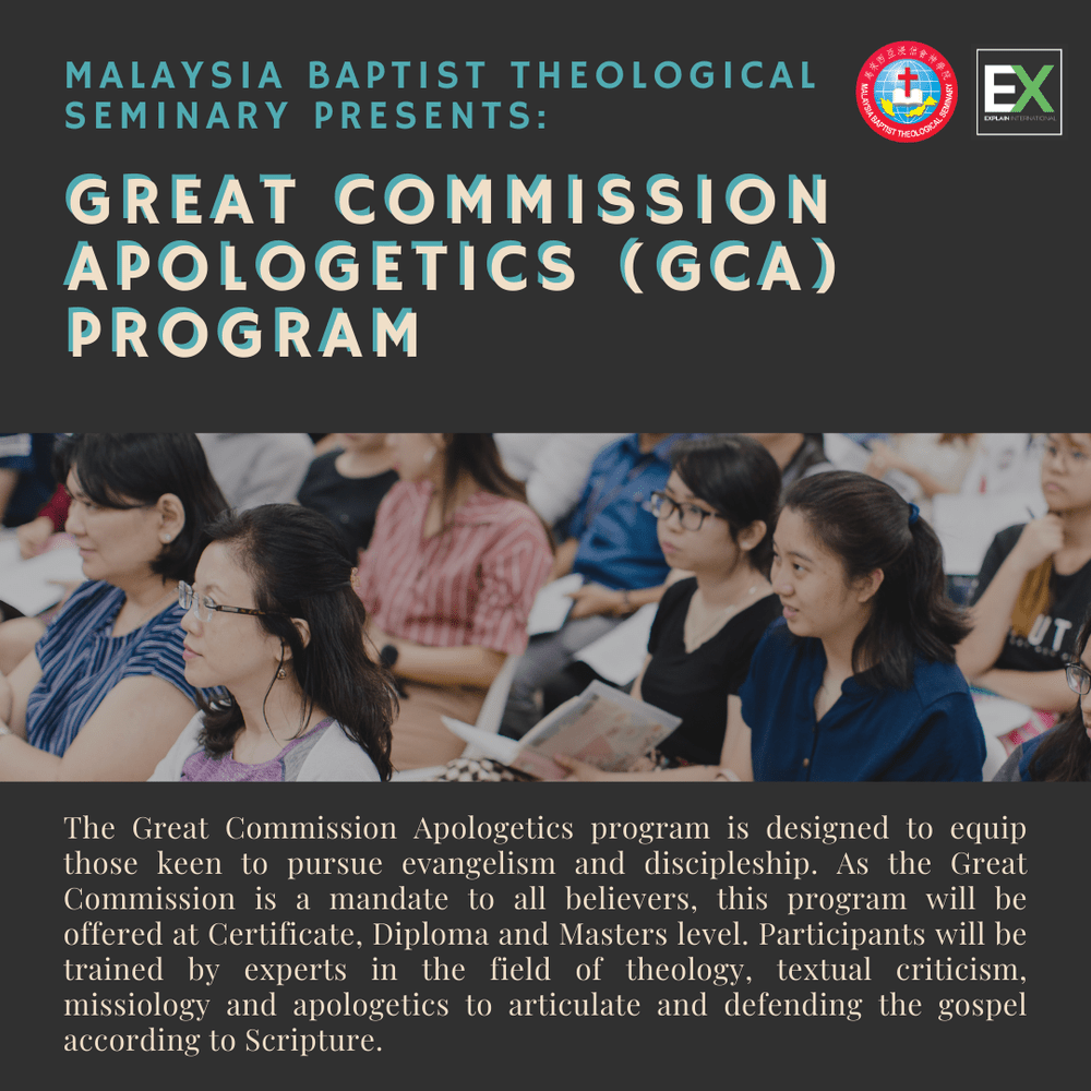 Master of Arts (MA) in Great Commission Apologetics — MBTS