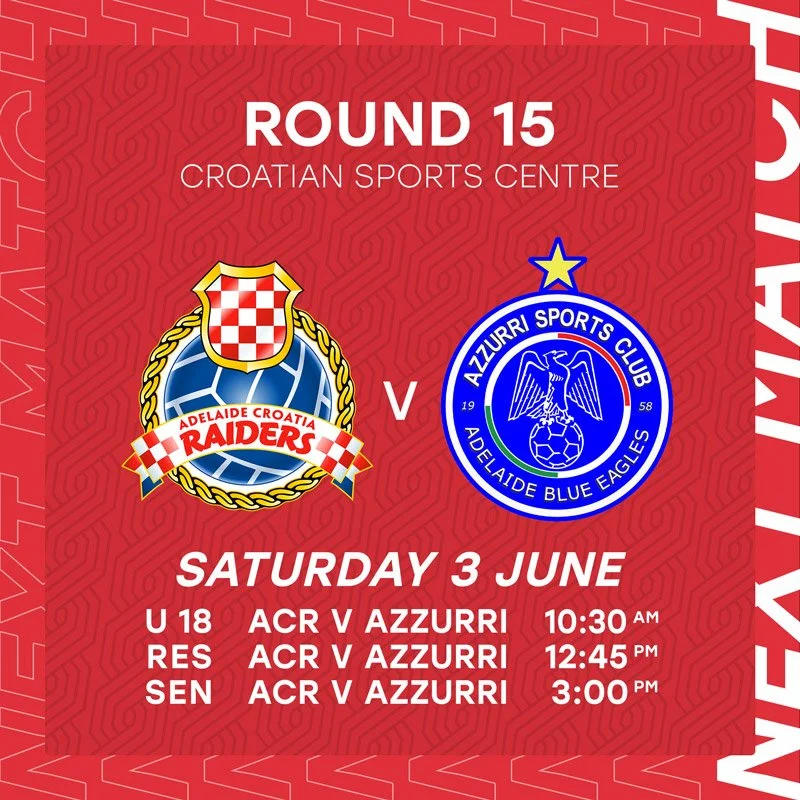 Events Calendar — Adelaide Croatia Raiders Soccer Club