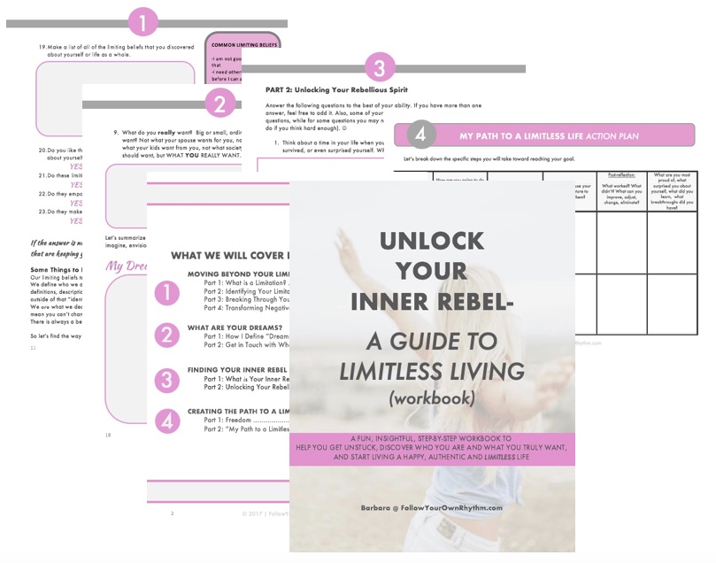 4 Steps to Creating a Limitless Life (workbook) — Follow Your Own Rhythm