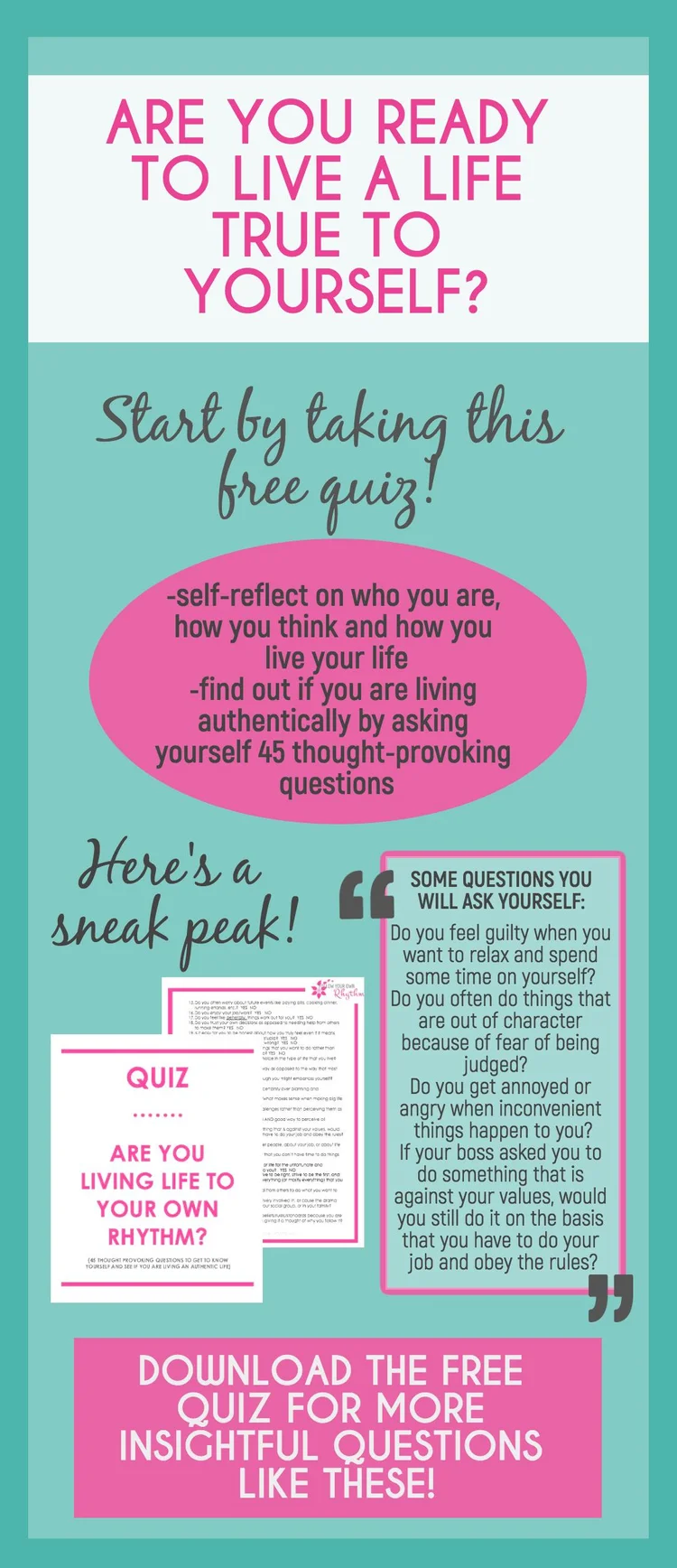 Are You Living a Life True to Yourself? — Follow Your Own Rhythm