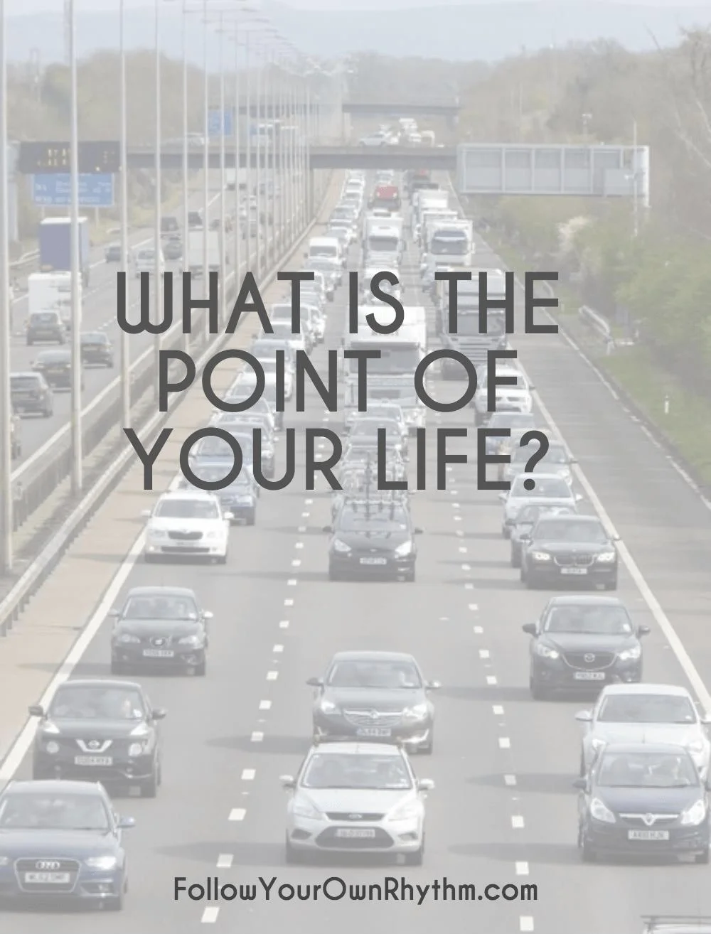 What is the Point of your Life? — Follow Your Own Rhythm