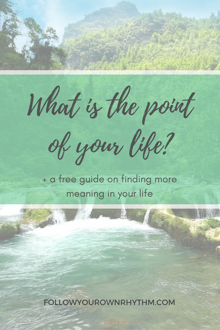 What is the Point of your Life? — Follow Your Own Rhythm