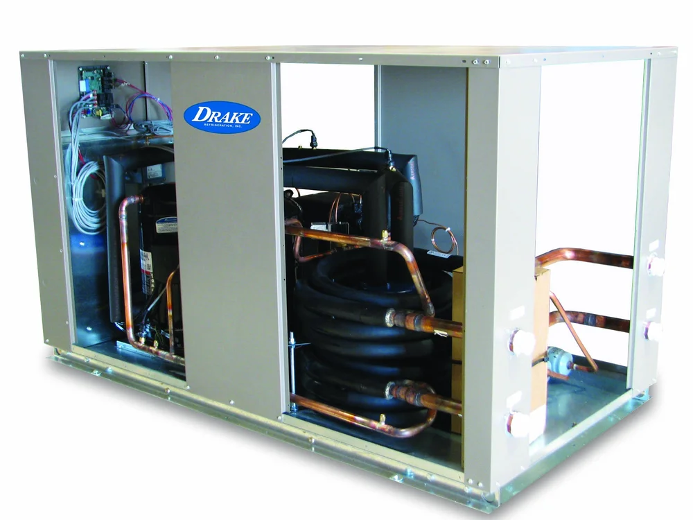 Packaged Water-Cooled Industrial Chillers | Drake Chillers