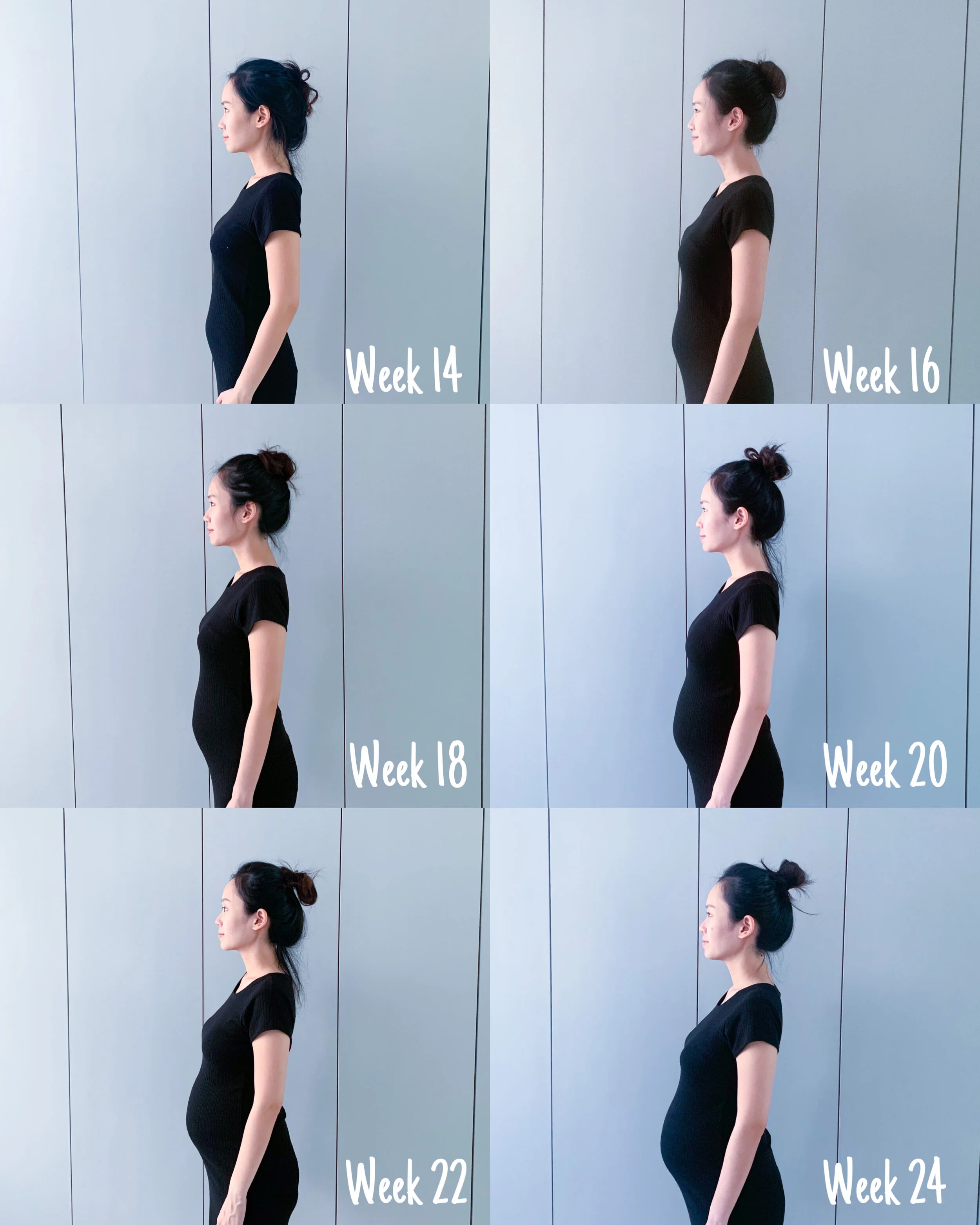 Pregnant Belly Progression Twins