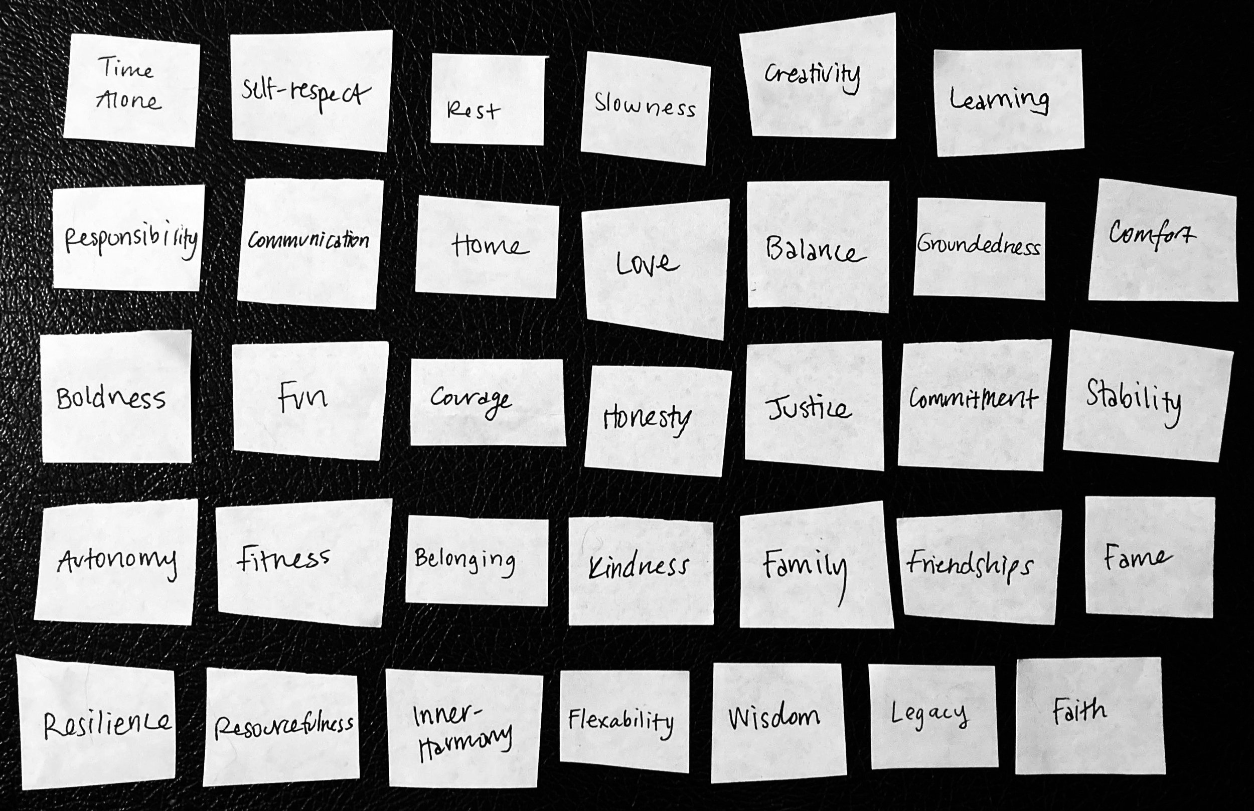 Identifying your Values: How to do a Value Sort — ATLAS WYLDE