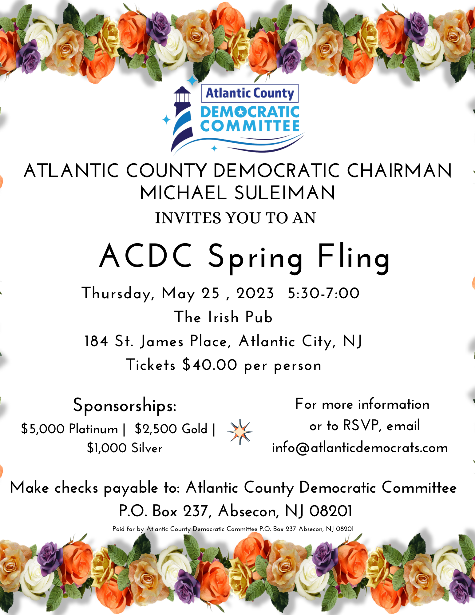Atlantic County Democrats Spring Fling — Atlantic County Democratic ...