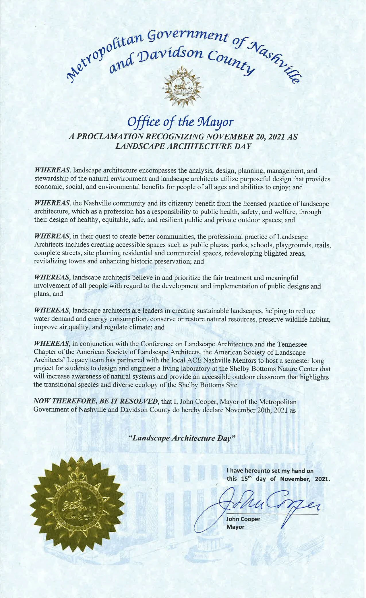 2021 National ASLA Conference photos — Tennessee ASLA