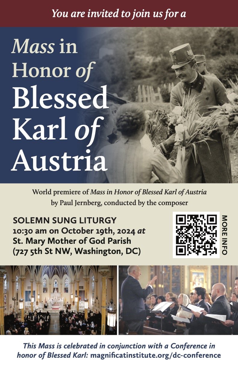 Sung Mass for Blessed Karl in Washington, DC — Blessed Karl of Austria