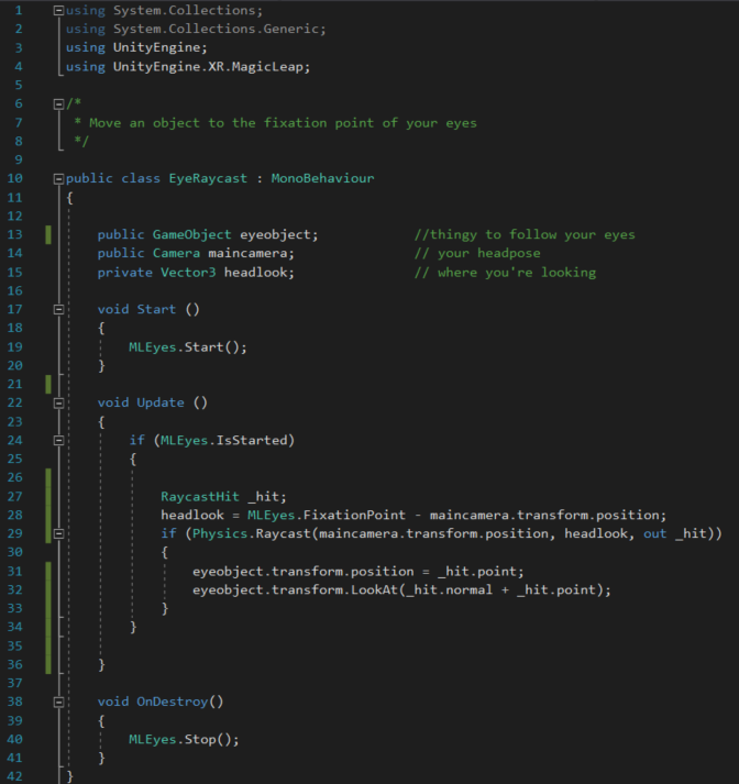 Magic Leap Eye Gaze — nakisa donnelly