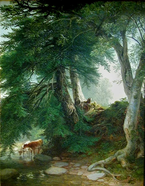 Asher B. Durand - Landscape with Rocks — St. Johnsbury Athenaeum