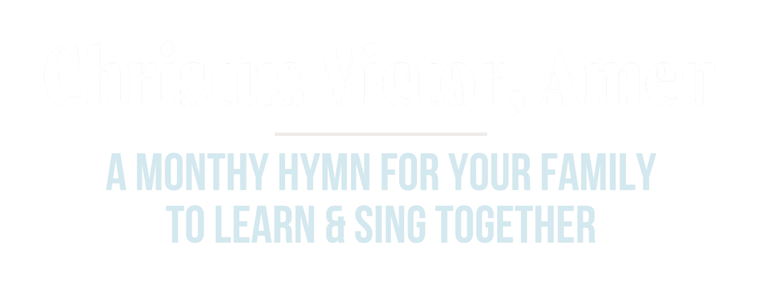 November 2024 - Family Hymn of the Month — Getty Music