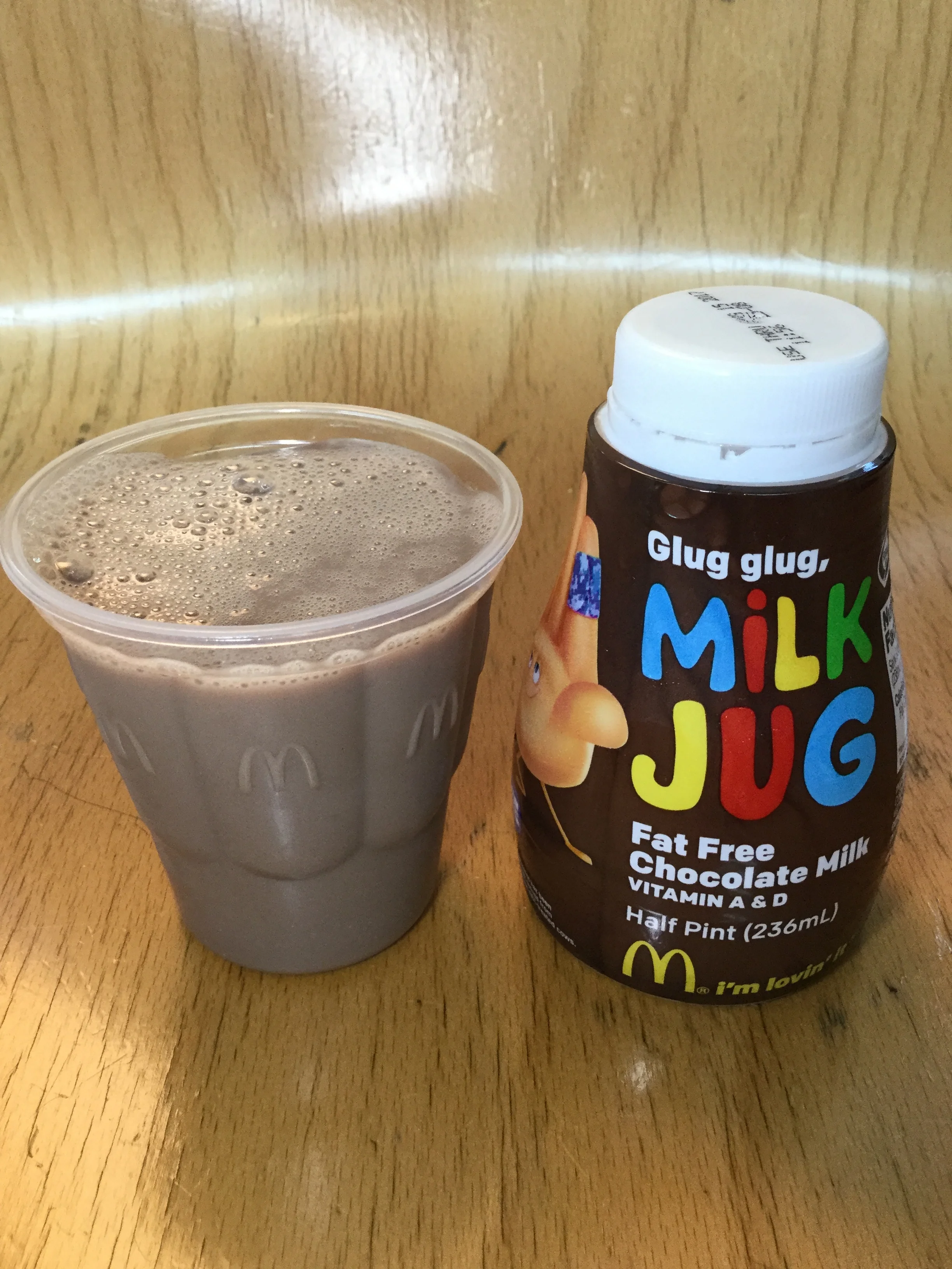McDonald's Milk Jug Fat Free Chocolate Milk — Chocolate Milk Reviews