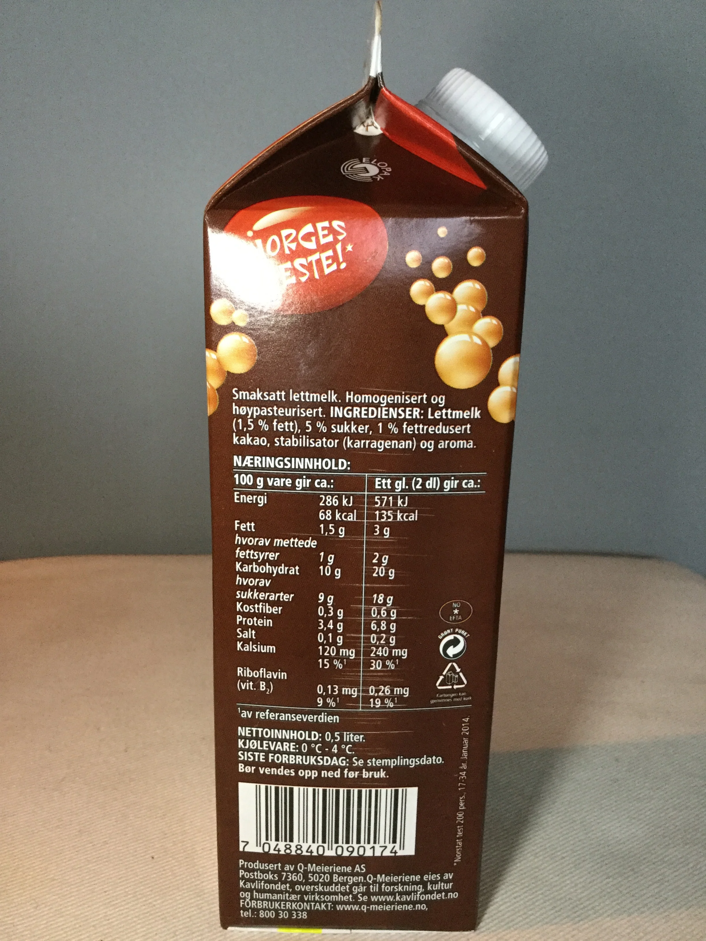 Q-Meieriene Fersk Sjokolade Melk — Chocolate Milk Reviews