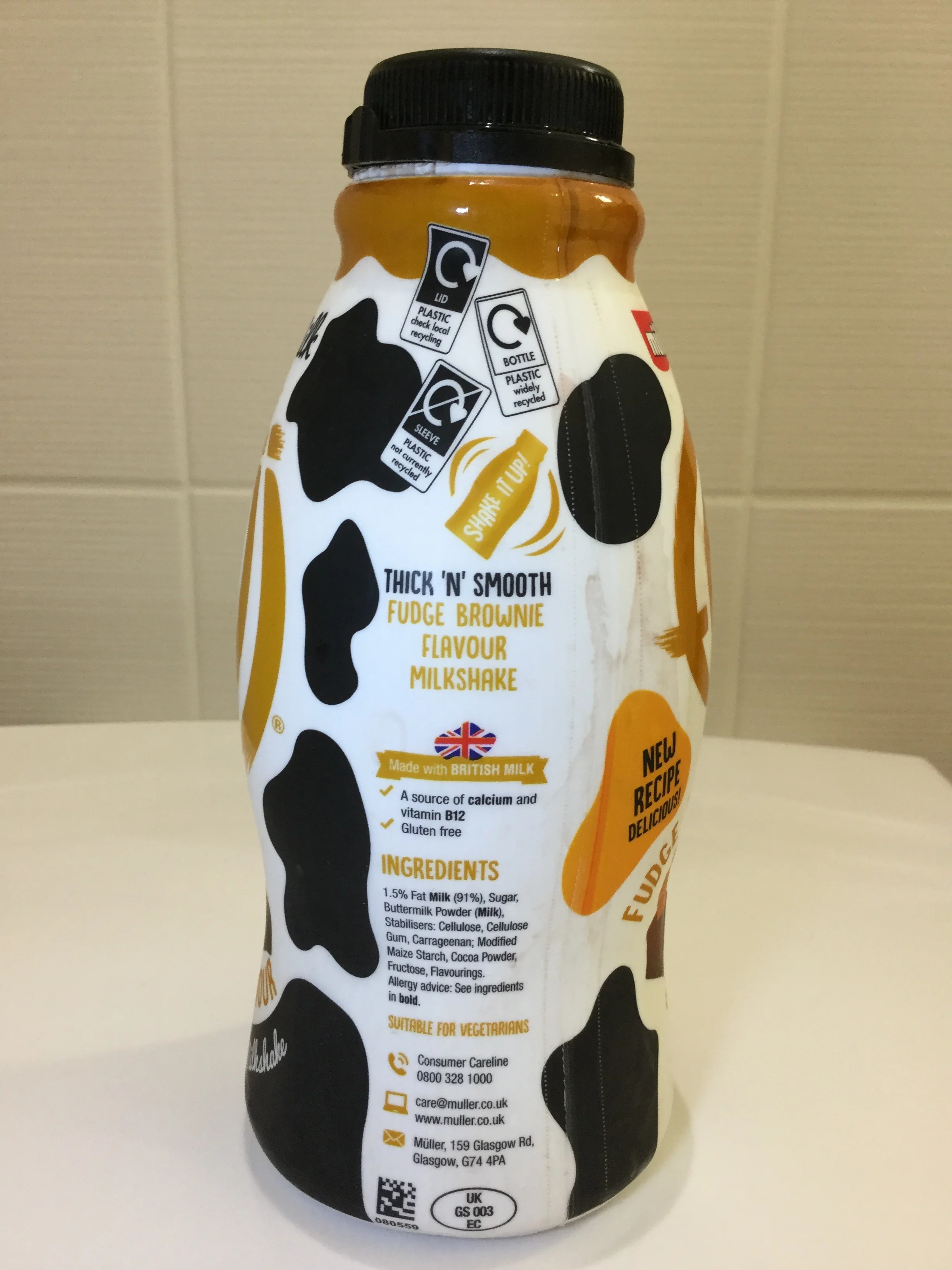 Muller Frijj Fudge Brownie Flavour Milkshake — Chocolate Milk Reviews